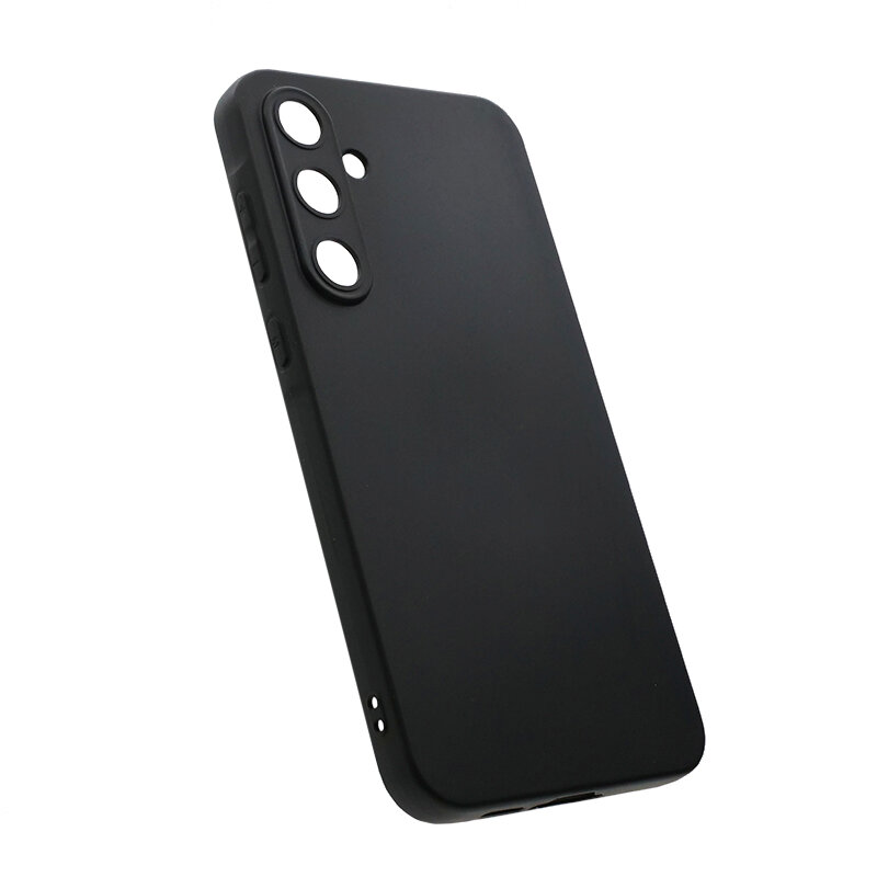 Силиконовый чехол TPU Case матовый для Samsung A55 черный
