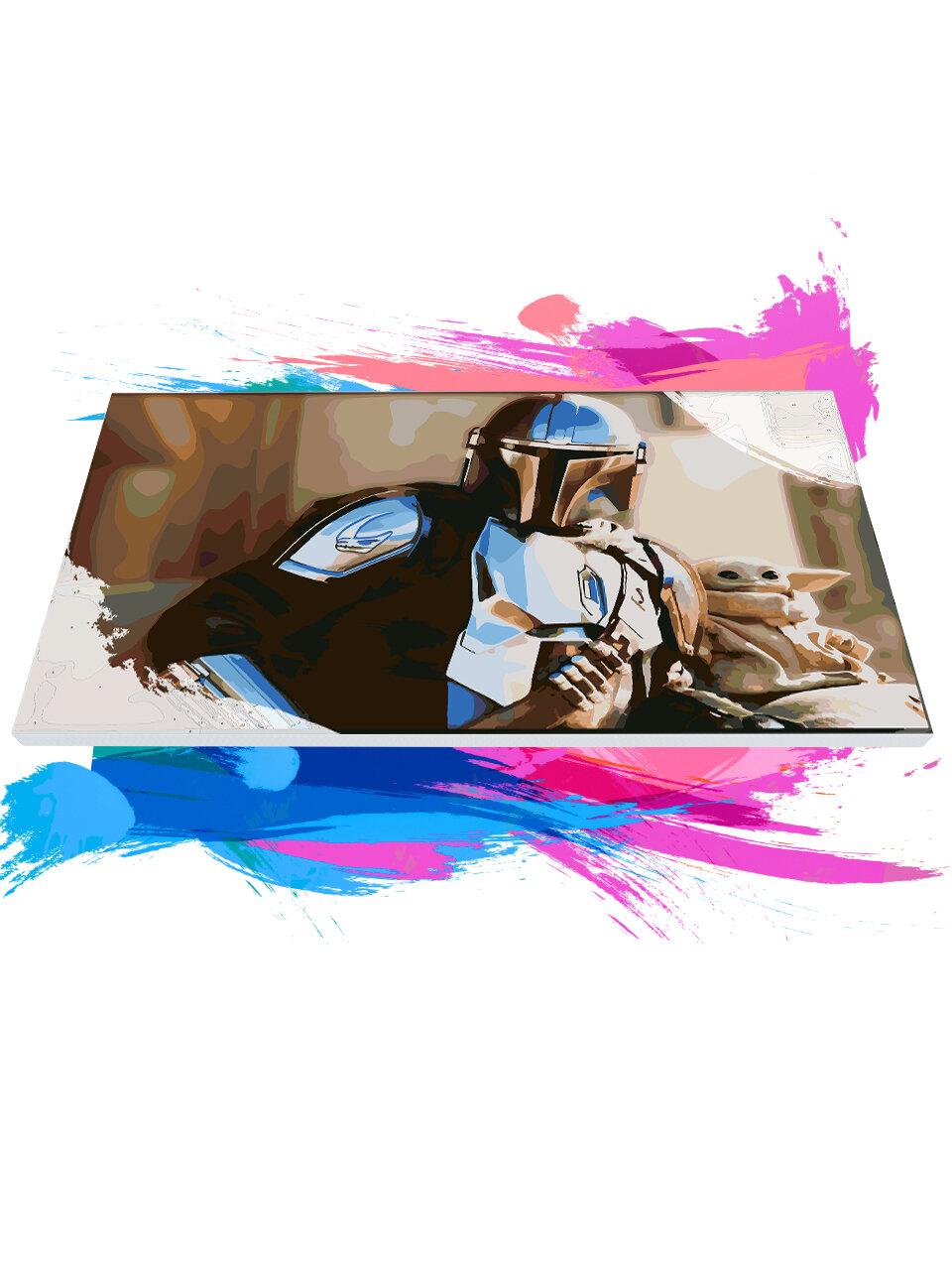 Картина по номерам на холсте Мандалорец 3 сезон, 40 х 60 см