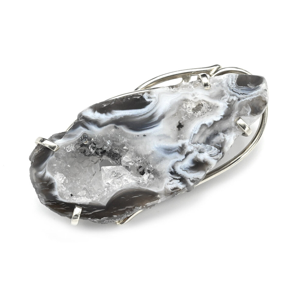 Брошь, агат