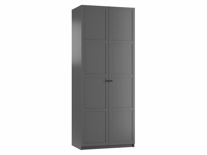 Шкаф распашной для одежды " Берг" 80х200х50 Серый графит / Графит
