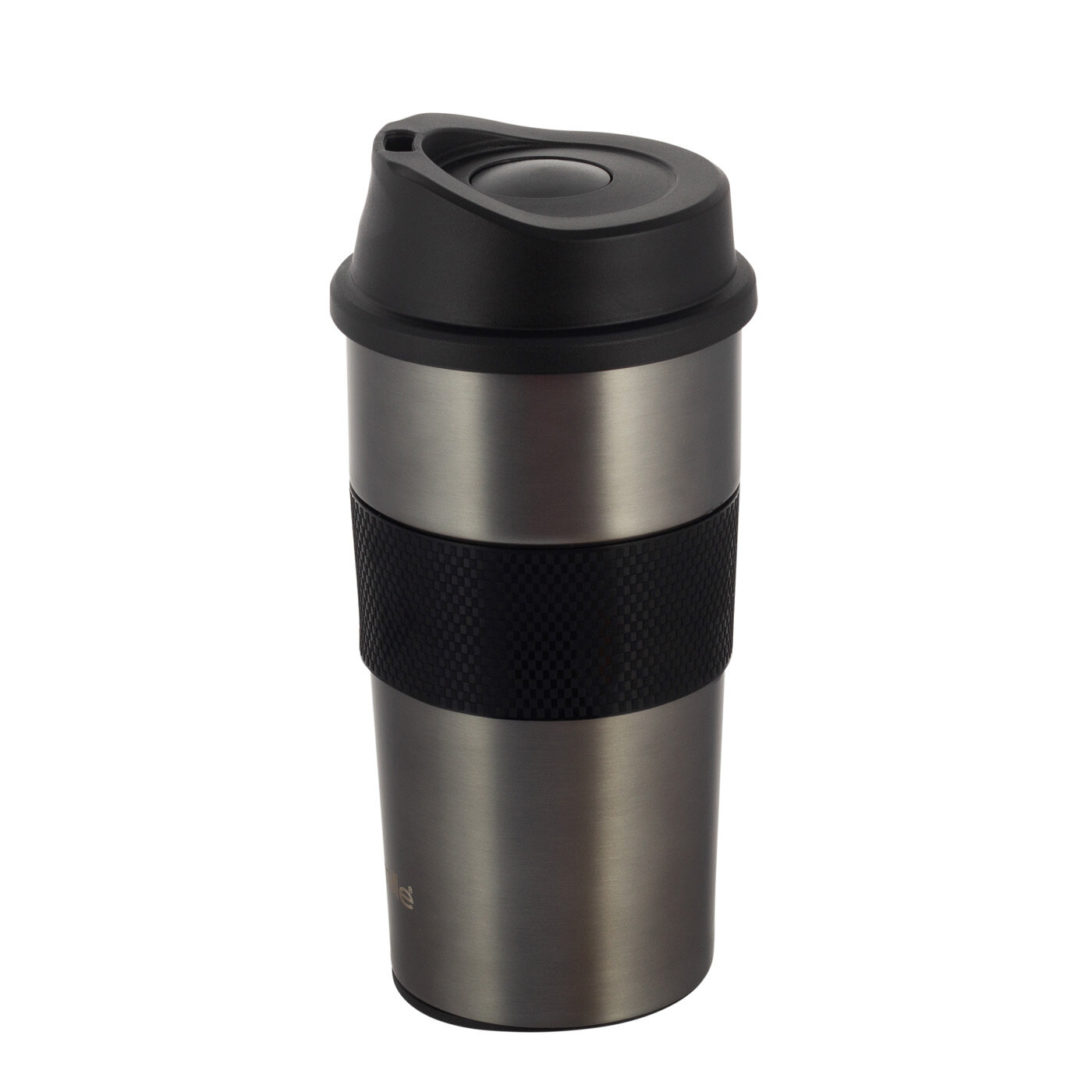 Термокружка 480 мл. из нержавеющей стали Kamille KM 2150A с TPR вставкой (темно-серый)