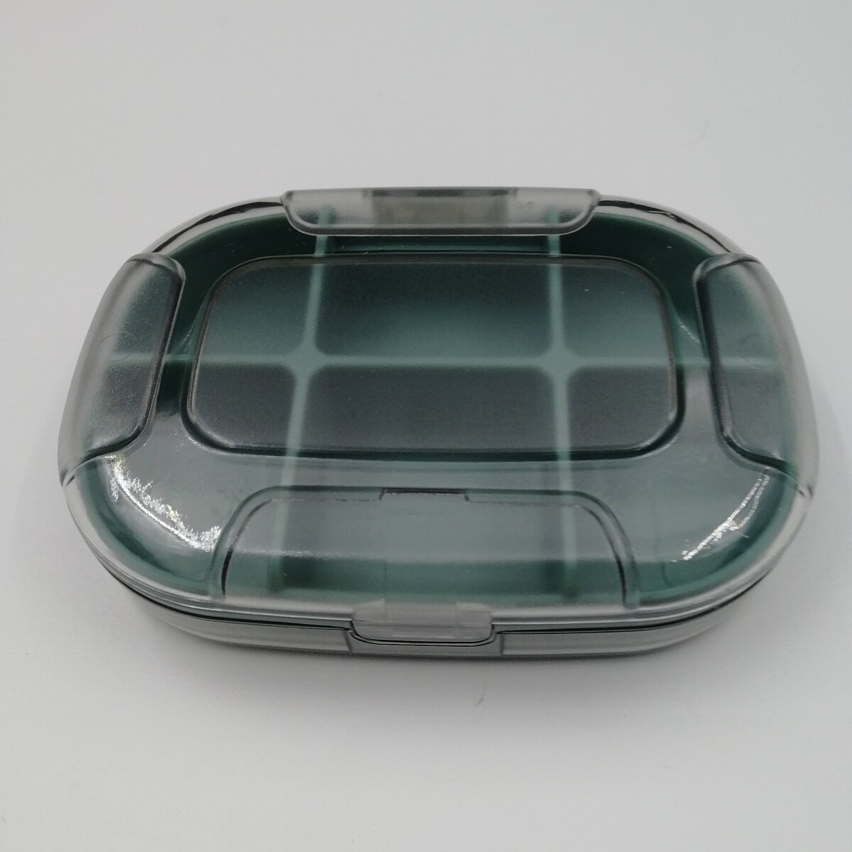 Таблетница прямоугольная 6 секций, серый