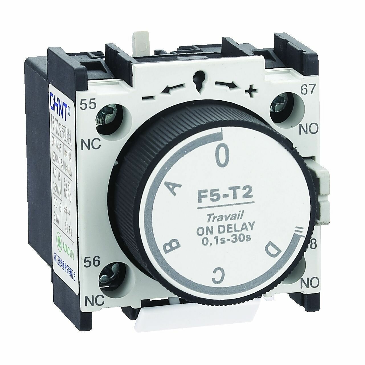 Приставка выдержки времени на отк. F5-D4 (10-180 сек) к контакторам NC1, NC2 и NXC (R) Chint - CH-258020