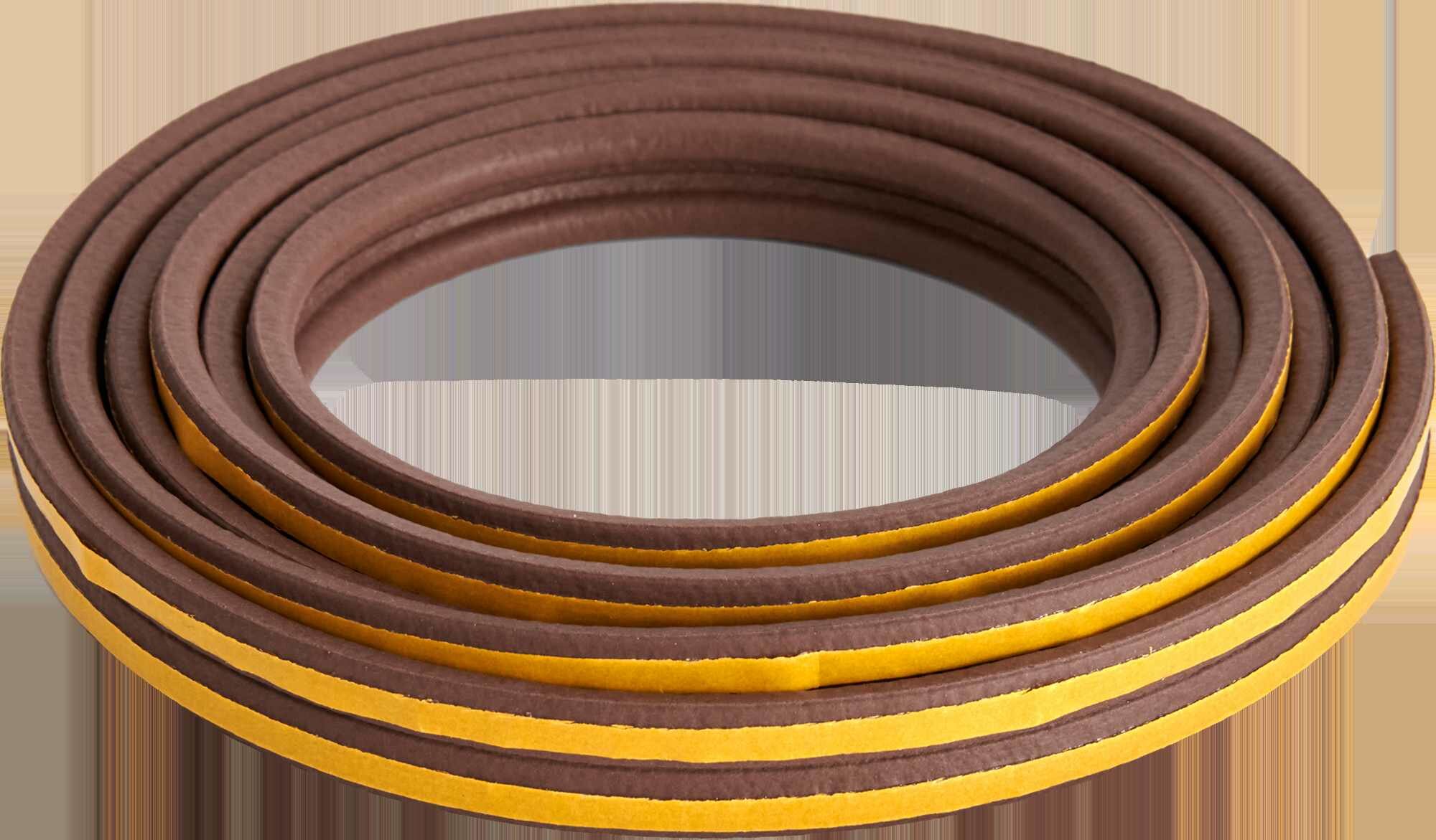 EPDM уплотнитель P 9x5.5 мм коричневый 6 м