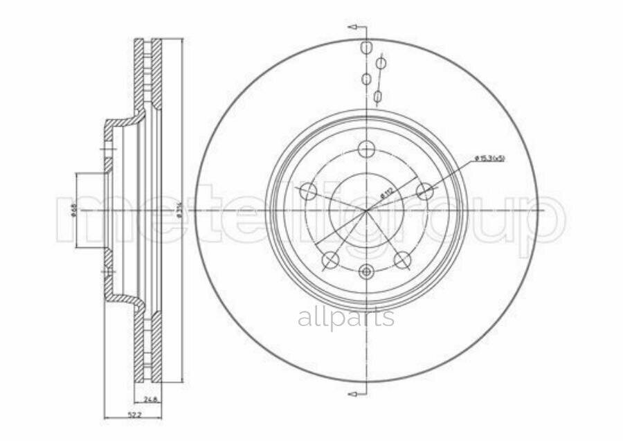 METELLI 23-0917C Диск тормозной