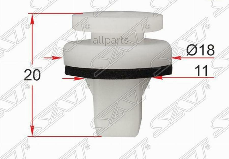 SAT ST-M12465 Клипса (крепёжная FORD (Продажа по 10шт))