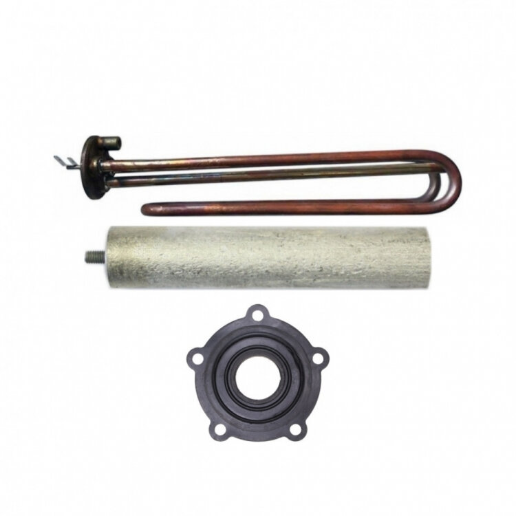 Комплект ТЭН 1,5 кВт (1500 Вт) RCF для водонагревателя Ariston + прокладка + анод, 3402151K4