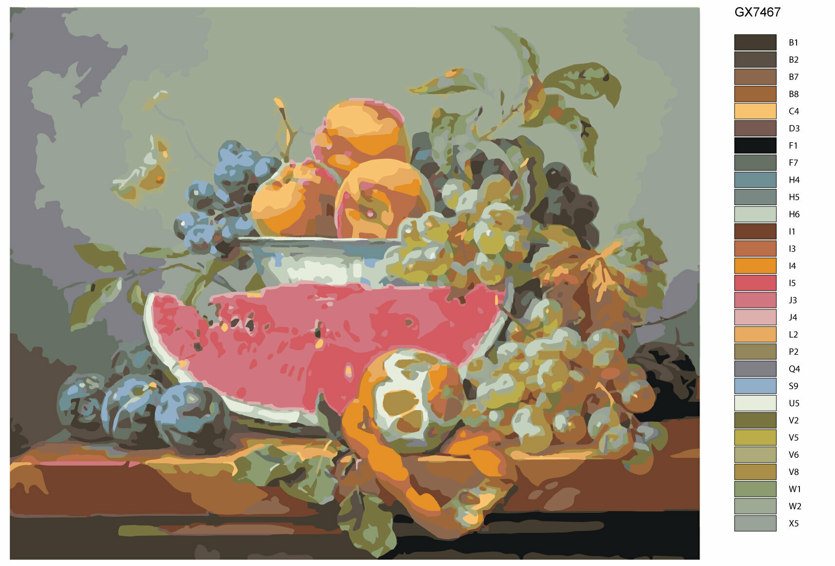 Картина по номерам "Аромат арбуза" GX7467 40x50