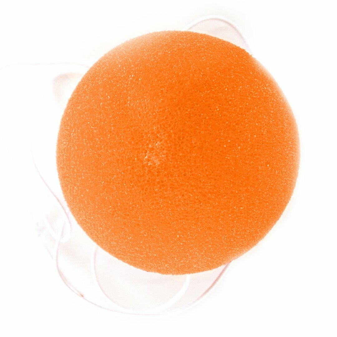 Нос клоуна, на резинке, Оранжевый, 3 шт.