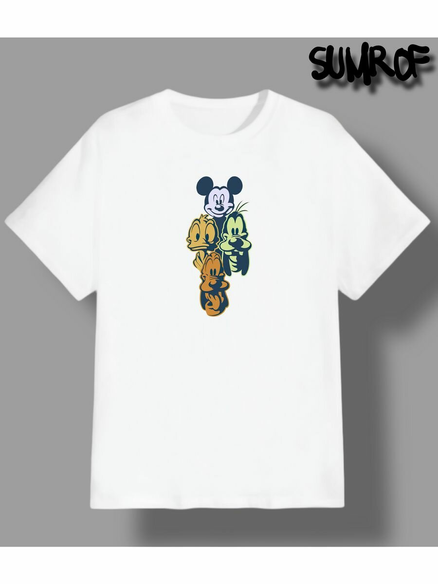 Футболка микки маус дональд дак гуффи дисней