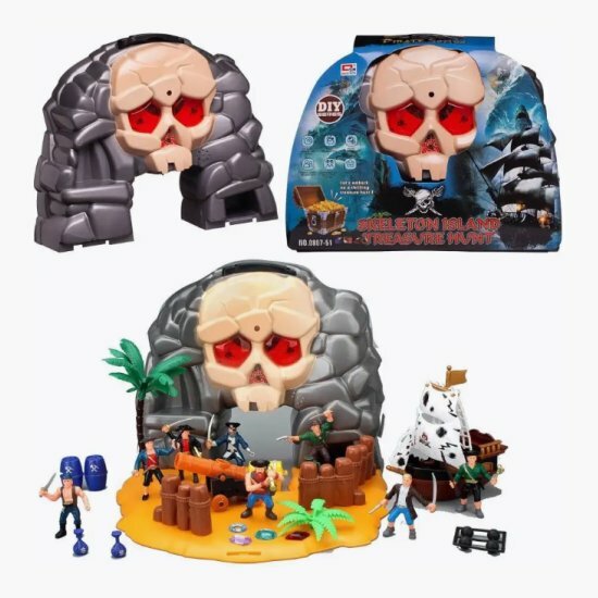 Игровой набор Junfa WK-25992 пиратский Остров черепа