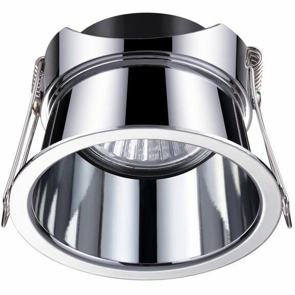 Встраиваемый светильник NOVOTECH BUTT 3704481ХGU10Х50W; хром;