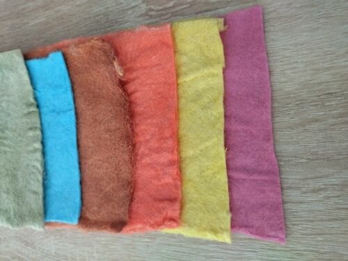 Набор, 6 цветов, 100% лен, размер 20 см * 11 см, для изготовления ватных игрушек, кукол, цветная, крашенная