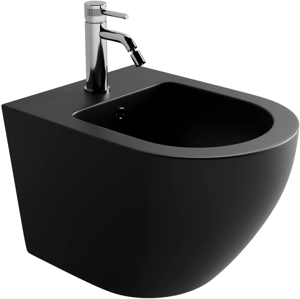 Биде подвесное Ceramica Nova Uno CN11002MB черный матовый
