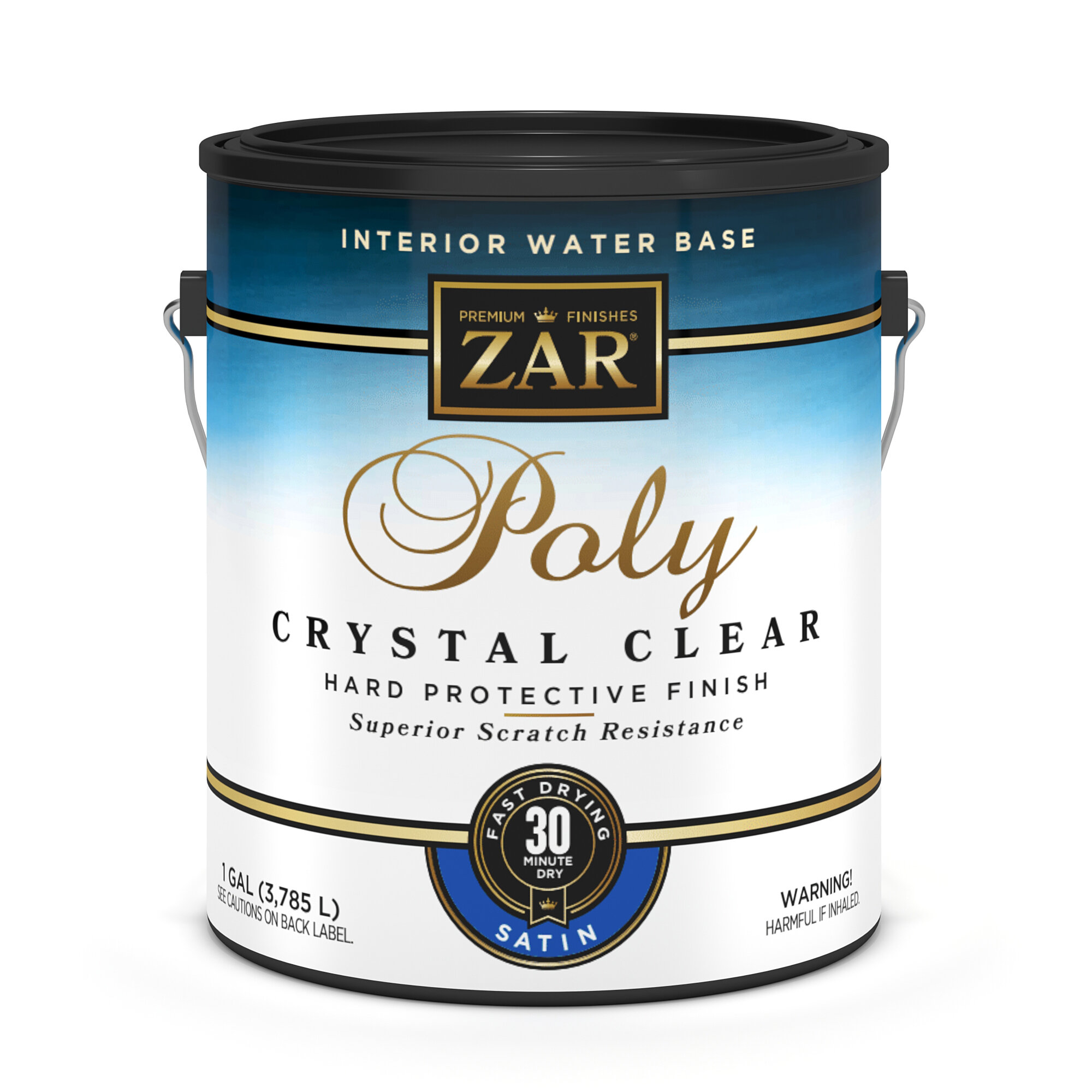 Полиуретановый лак на водной основе ZAR Poly Crystal Clear