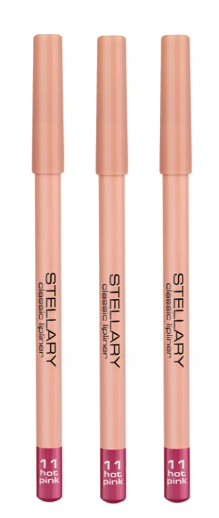 Карандаш для губ Stellary Lipliner, тон 11 Hot Pink, 1,35 г 3 шт