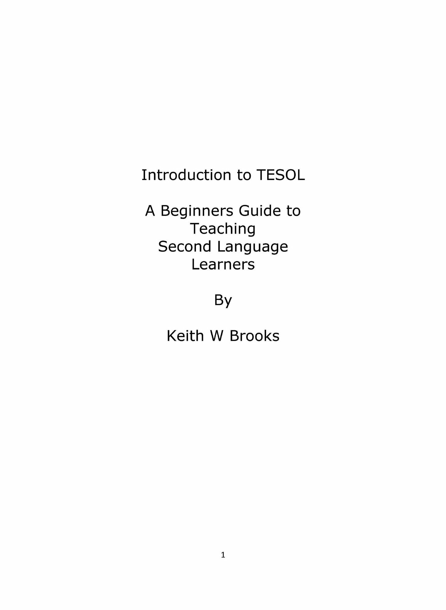 Introduction to TESOL — фото 1