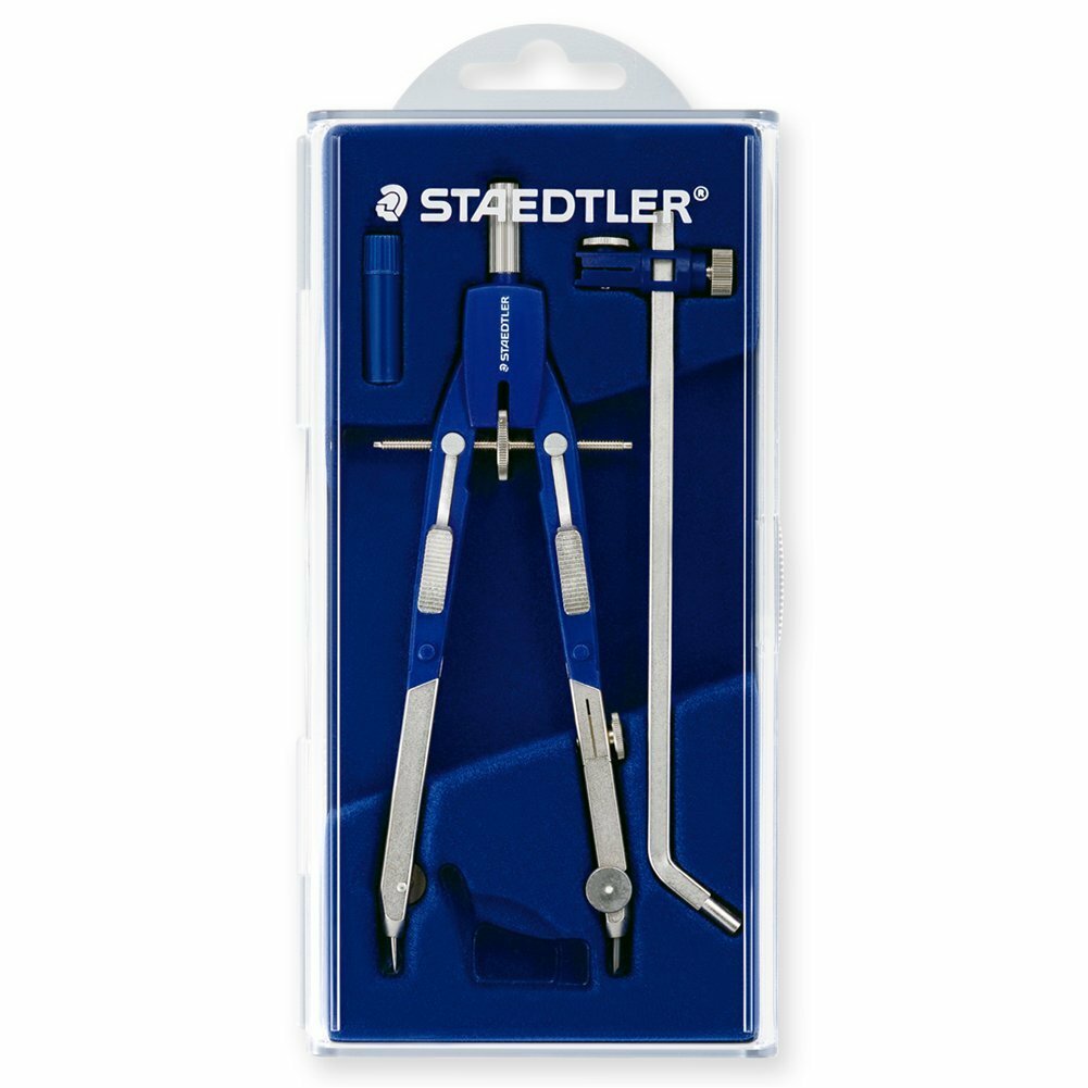 Компас CRRC Staedtler Staedtler 552 02, прецизионный, быстродвижущийся, телескопическая штанга
