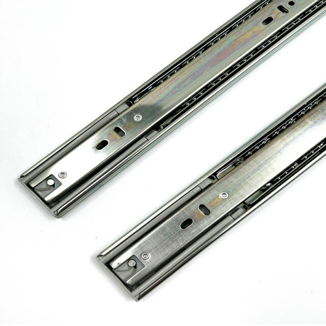 Шариковые направляющие 45х450мм с доводчиком для мебели - плавный и точный ход