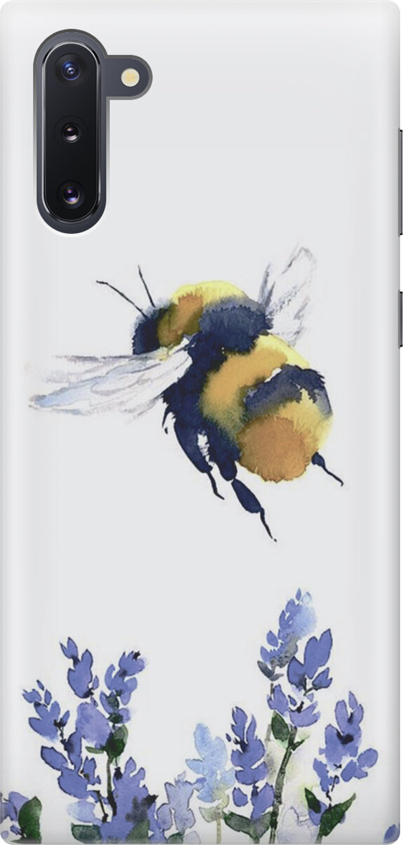Силиконовый чехол Акварельная пчелка на Samsung Galaxy Note 10 / Самсунг Ноут 10
