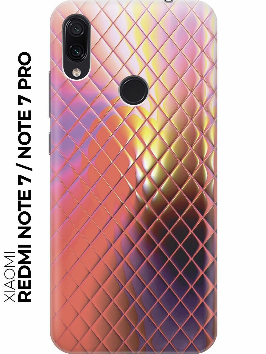 Силиконовый чехол Розовая рептилия на Xiaomi Redmi Note 7 / Note 7 Pro / Сяоми Редми Ноут 7 / Ноут 7 Про