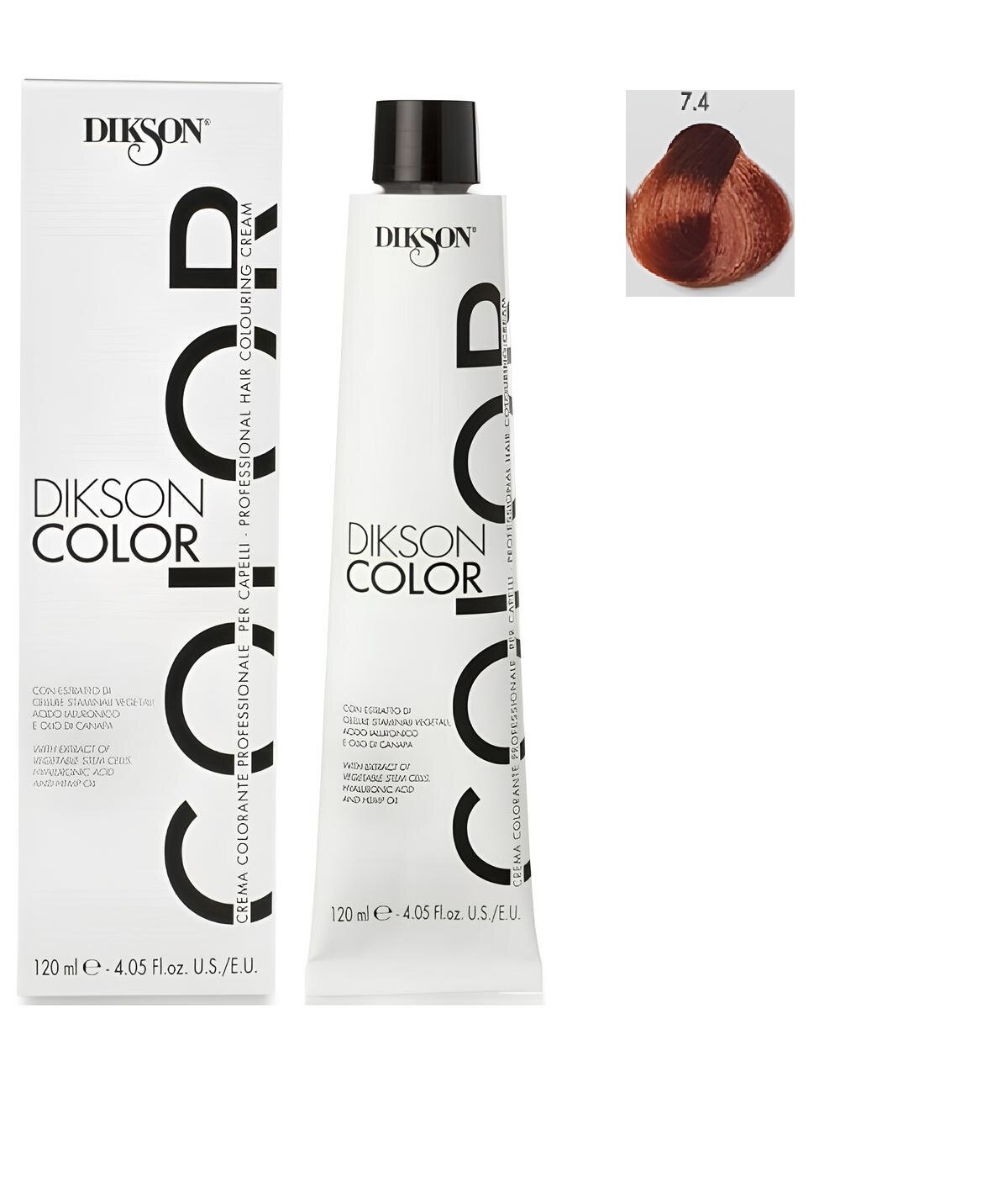 Краска для волос DC 7/4 блондин медный Dikson Biondo Rame, 120 мл