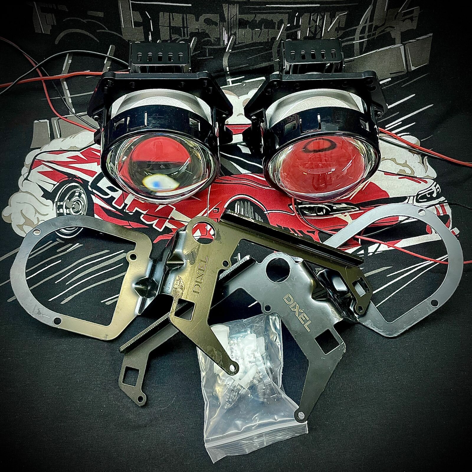 Би лед линзы для Hyundai Santa Fe 2 2005 - 2012