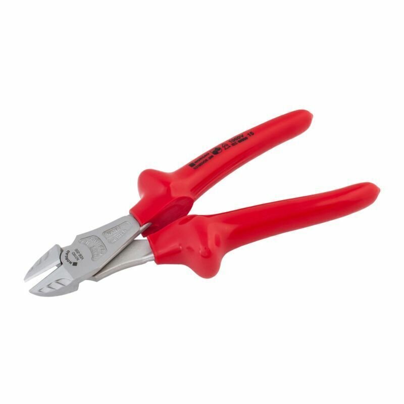 Бокорезы диэлектрические силовые NORGAU Industrial кусачки из инструментальной стали c VDE рукоятками, 1000 V, 200 мм