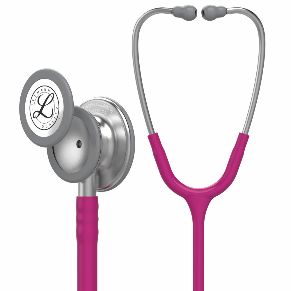 Стетоскоп Littmann Classic III, трубка малинового цвета, 69 см