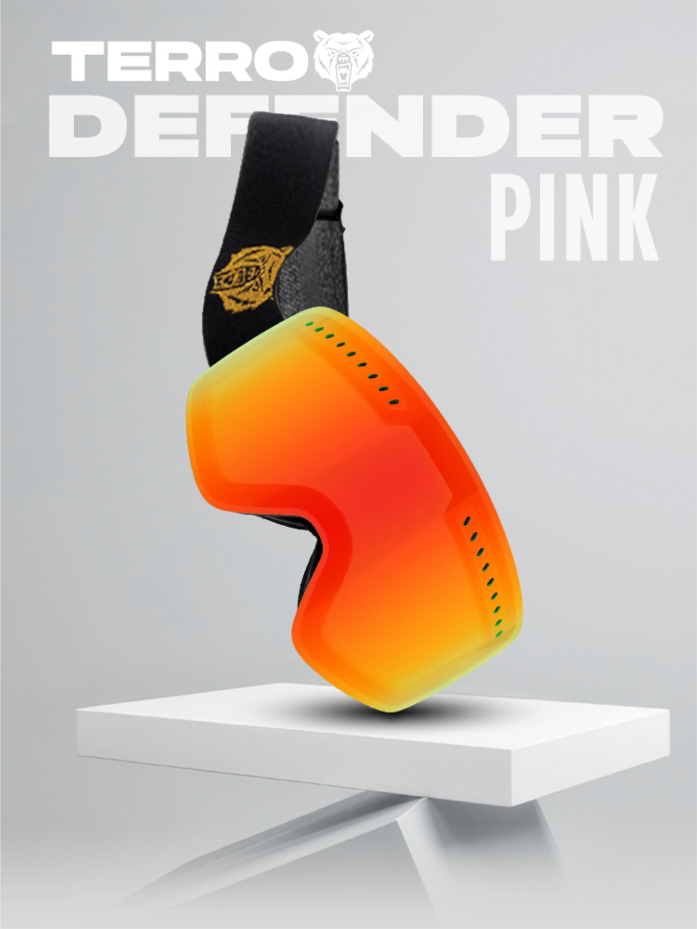 Маска горнолыжная TERROR DEFENDER Gold