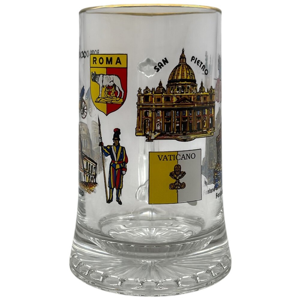 Пивная кружка "Рим", 0.5 л, стекло, 1980-1990 гг, Bockling, Германия