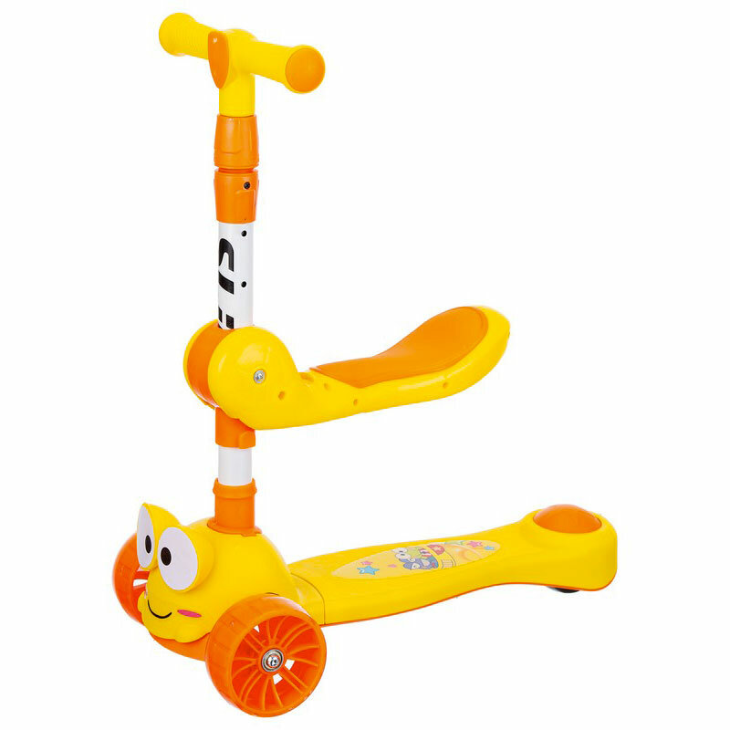 Самокат SLIDER IT10A 3х колесный, Цвет желтый