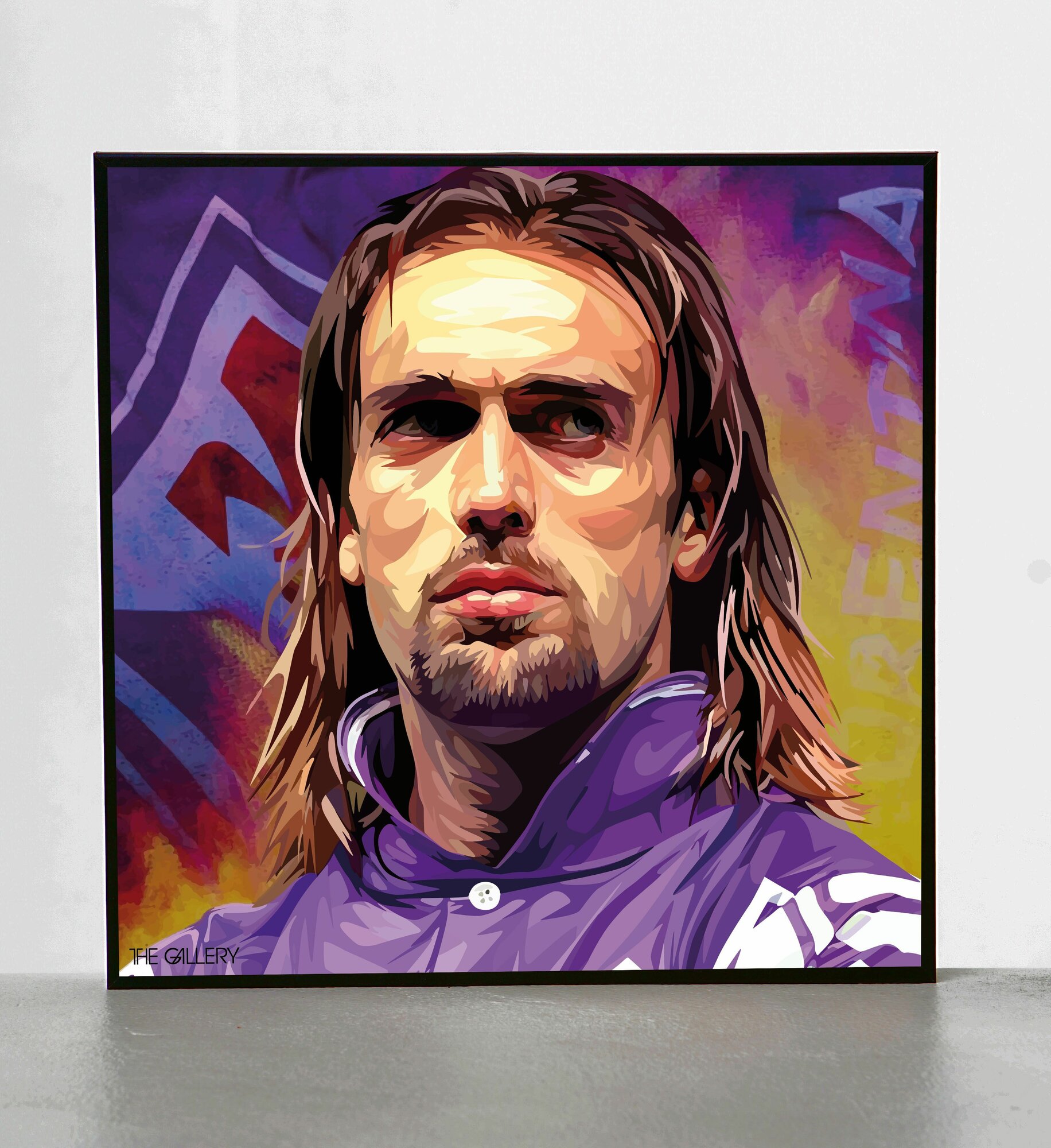 Картина постер Габриэль Батистута Футболист Фиорентина в рамке в стиле поп-арт