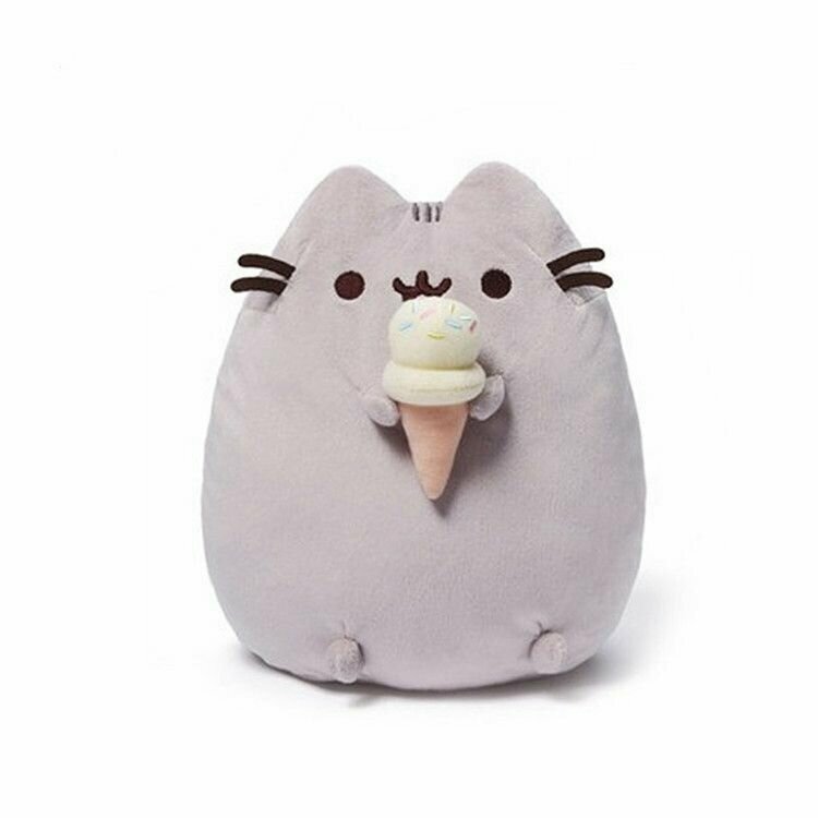 Мягкая игрушка "Pusheen the Cat" (Кот Пушин) с Пицца 15 см whoareyou