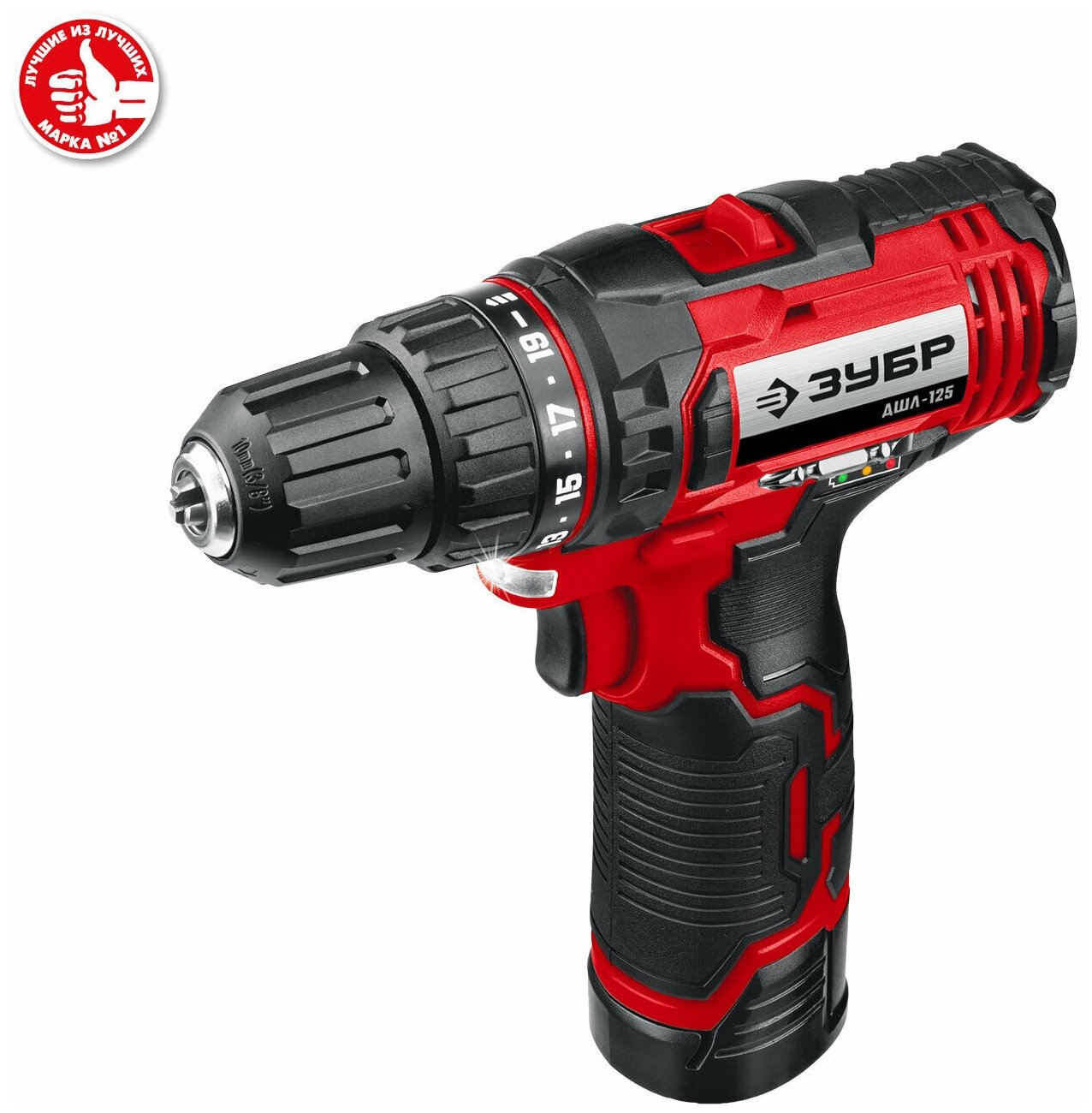 ЗУБР Дрель-шуруповерт Зубр ДШЛ-125-21 аккум. патрон: быстрозажимной
