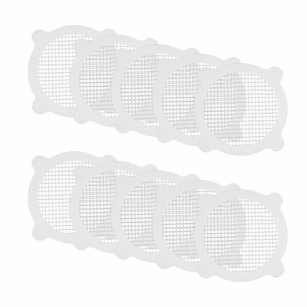 1 упаковка из 10 штук, антиблокирующие наклейки для слива в полу, фильтр волос-круглый с четырьмя ушками