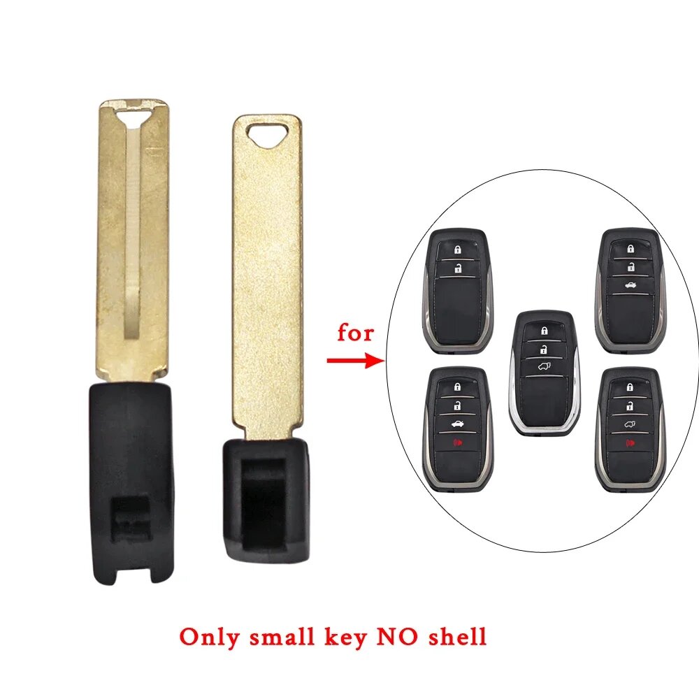 Ecusells TOY12 TOY48 аварийный умный дистанционный ключ вставка для Toyota small key no shell