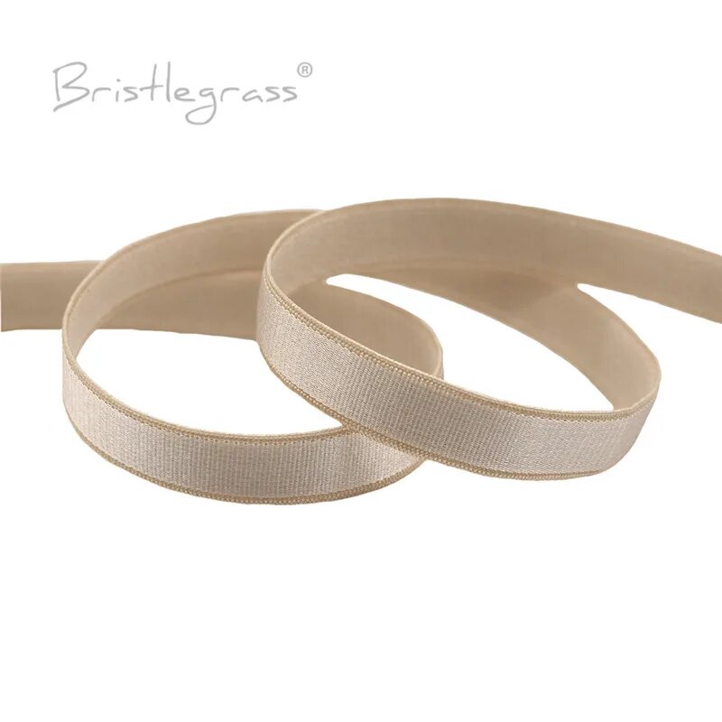 BRISTLEGRASS Эластичные ленты для бюстгальтеров 10 шт. Бежевый, 50 Yards, 10mm-Tan