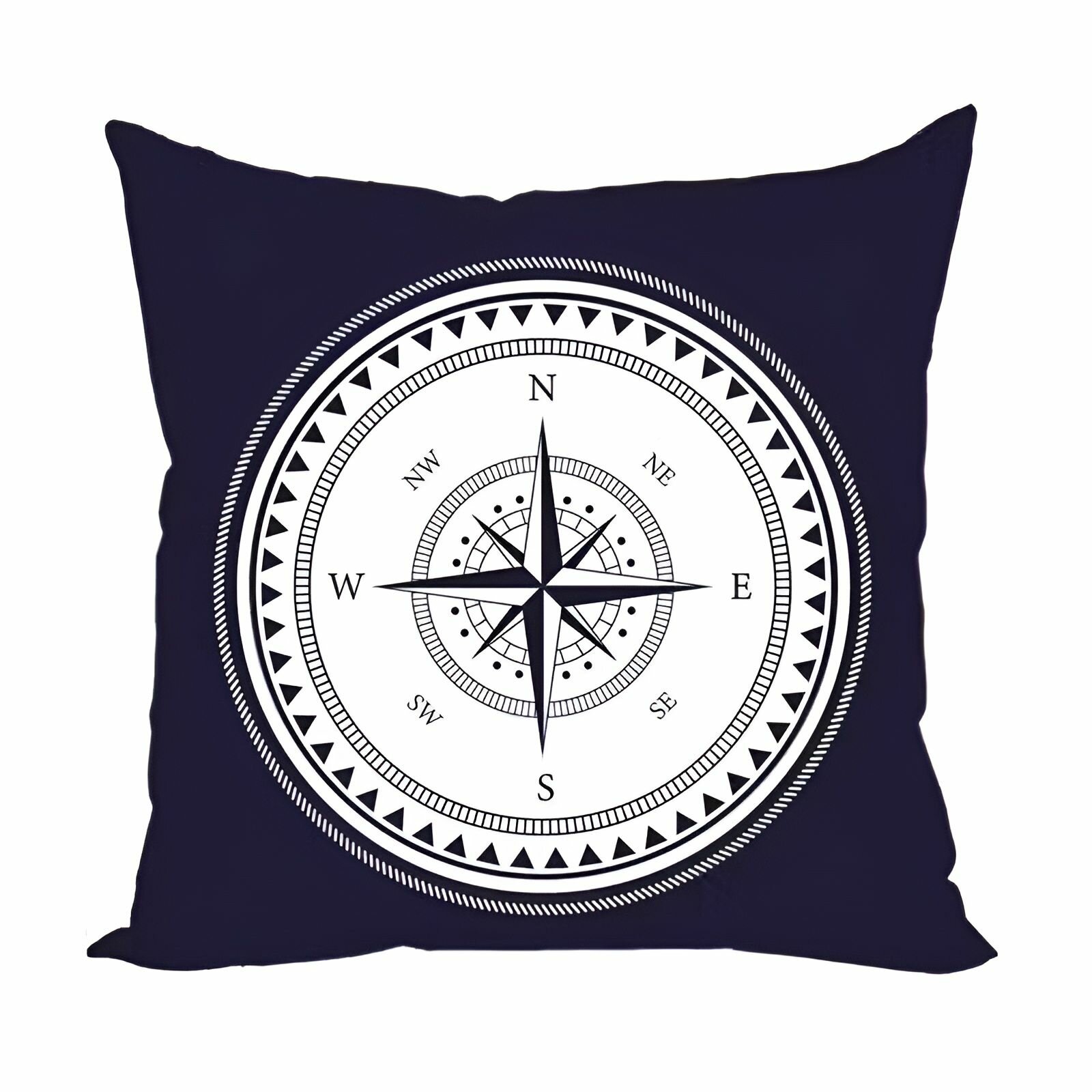 Чехол для подушки для сада и улицы Компас большой 45х45 Оксфорд 600D