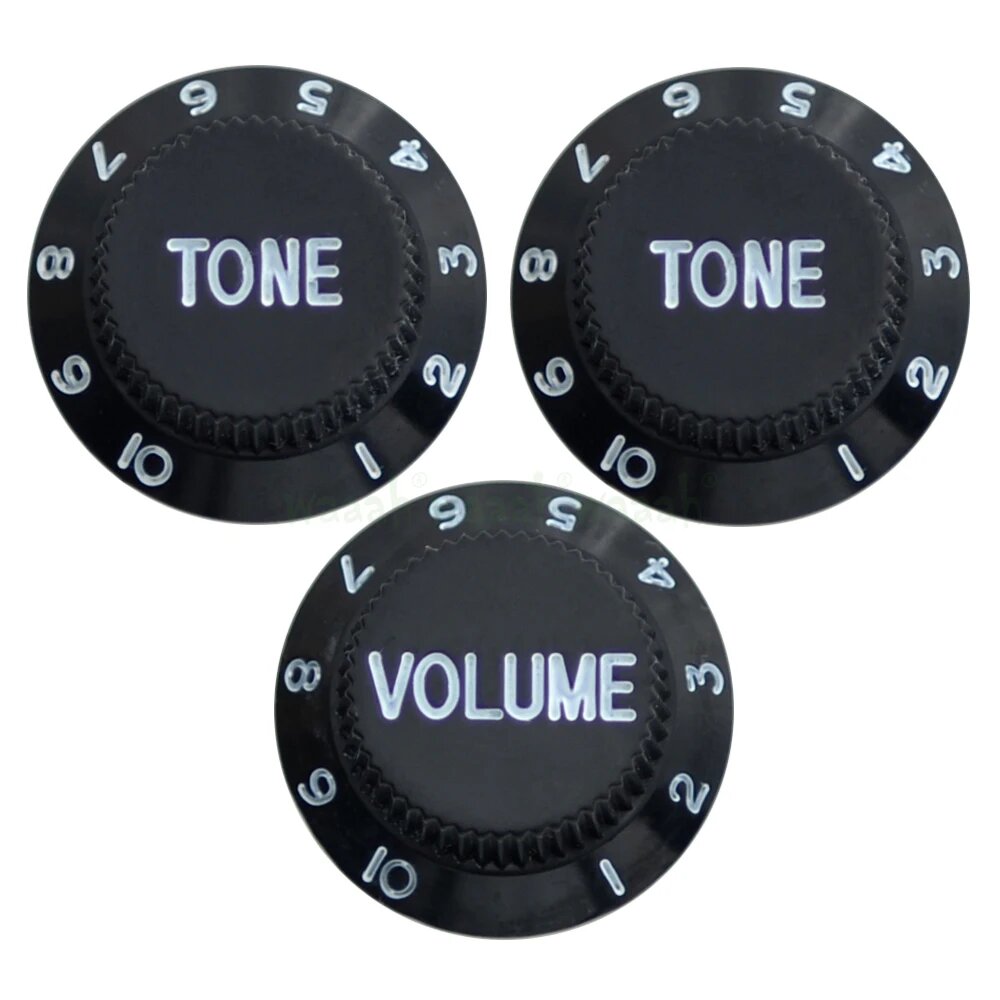 Waaah Guitar Control Knobs XN0025 Черный, Black x White