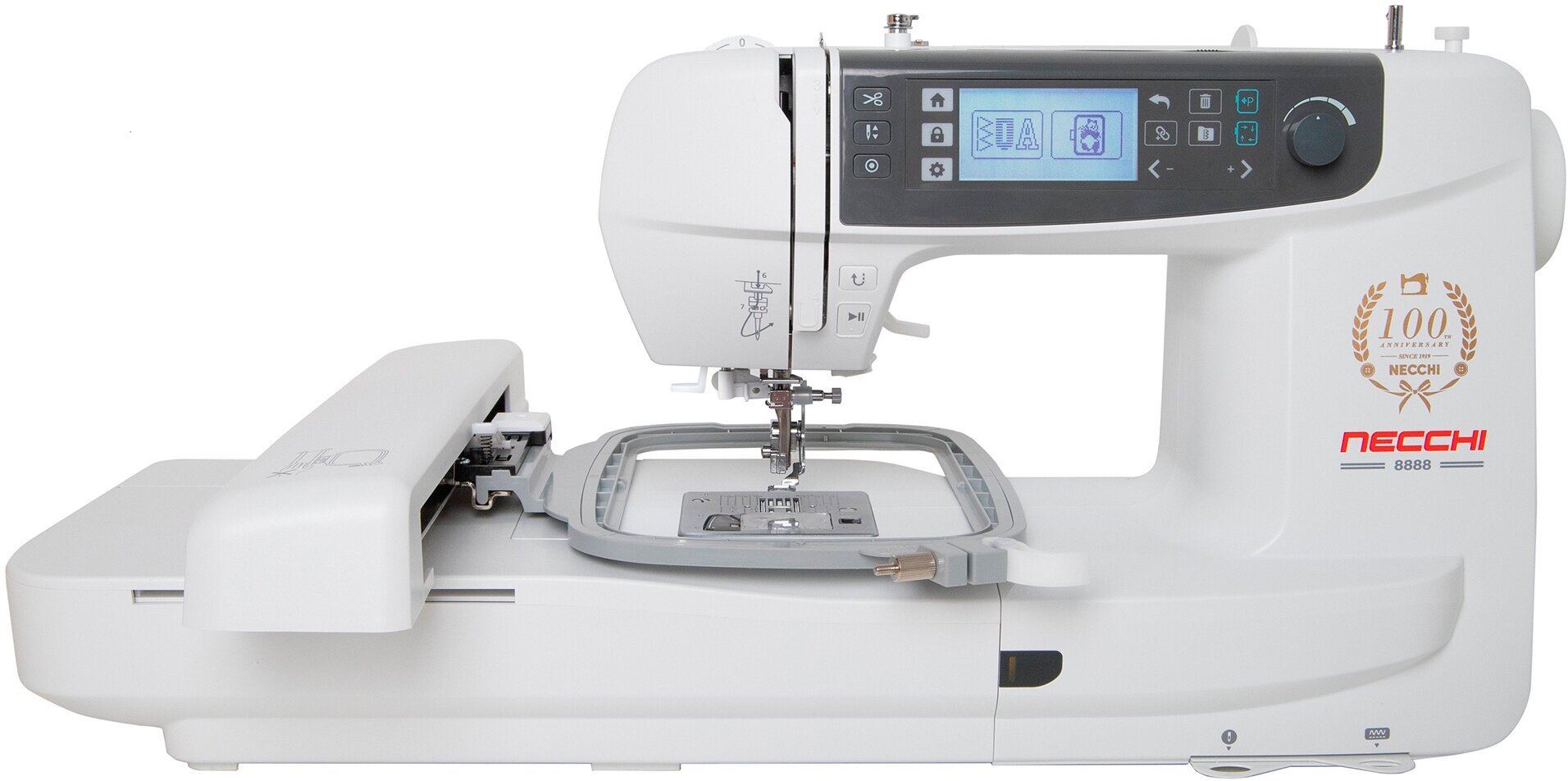 Швейно-вышивальная машина Necchi 8888, ротационный челнок, 120 швейных операций