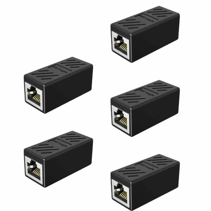 RJ45 соединитель для удлинения Ethernet для домашней сети, дома, офиса, гигабитный экранированный проходной разъем