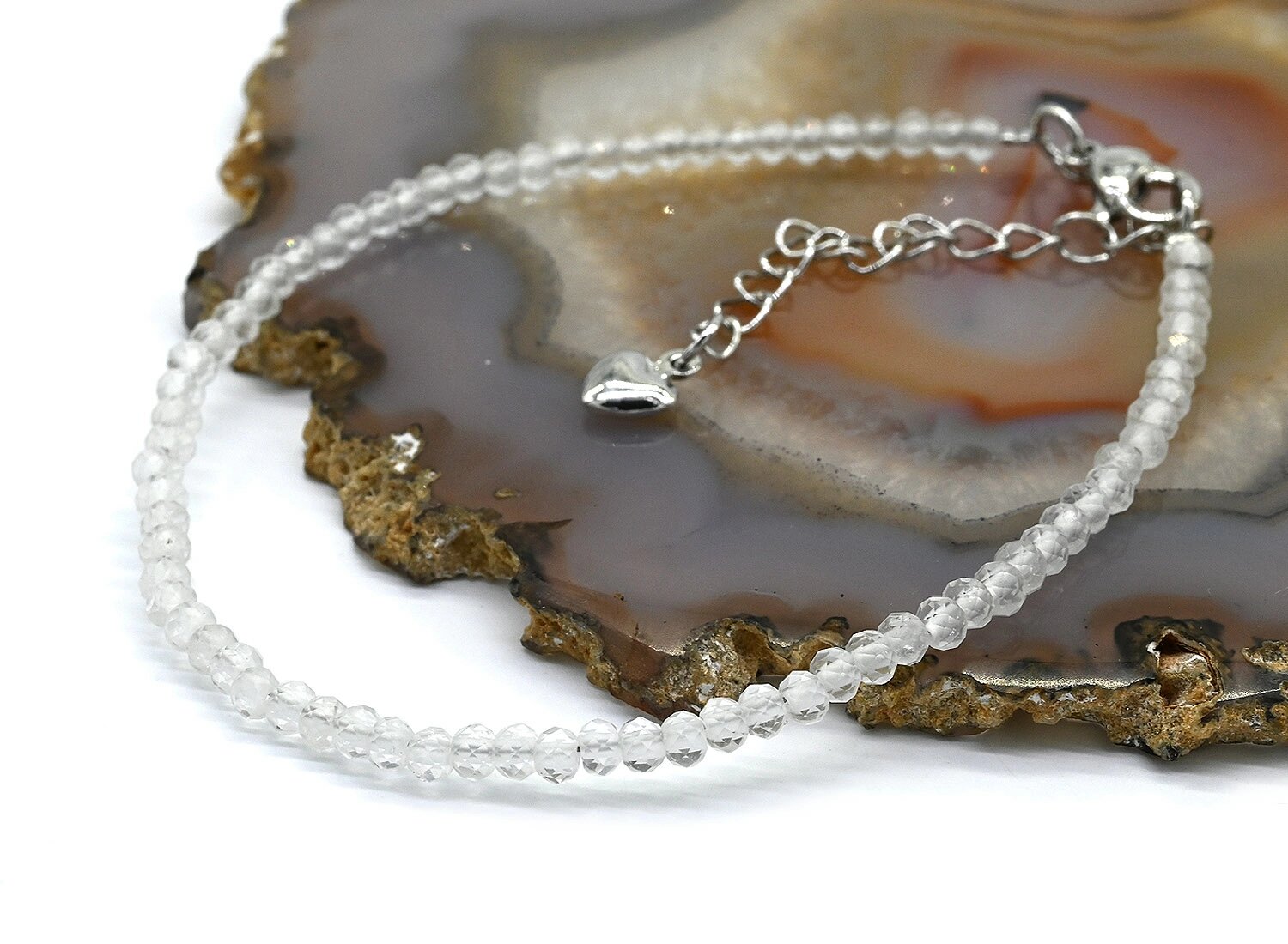 Браслет, горный хрусталь