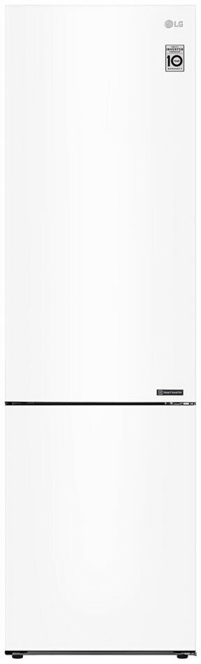 Холодильник двухкамерный LG B509CQCL 419 л, нулевой зазор, низкий уровень шума, инверторный мотор, технологии Door Cooling+ и Multi Air Flow, функция Smart Diagnosis, белый
