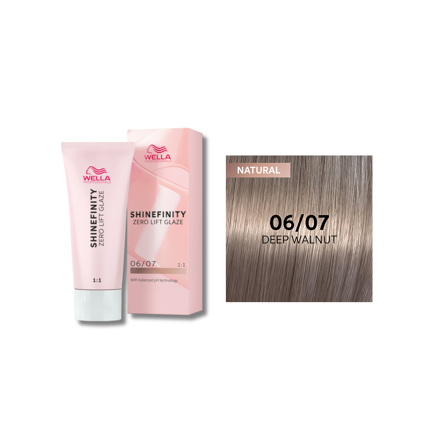 Wella Shinefinity 06/07 - Гель-крем краска Грецкий орех 60 мл