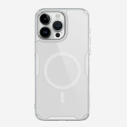 Чехол для смартфона Apple IPhone 15 Pro Max/Nillkin TPU Pro Magnetic Case прозрачный белый