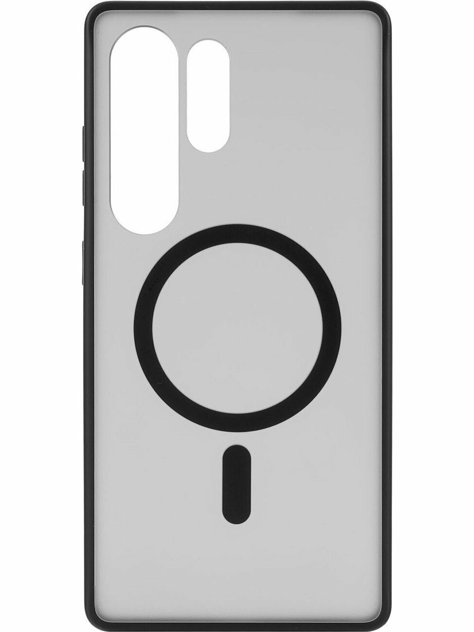 Чехол uBear Cloud Mag Case для Galaxy S25 Ultra, soft-touch, поликарбонат, термопластичный полиуретан, черный