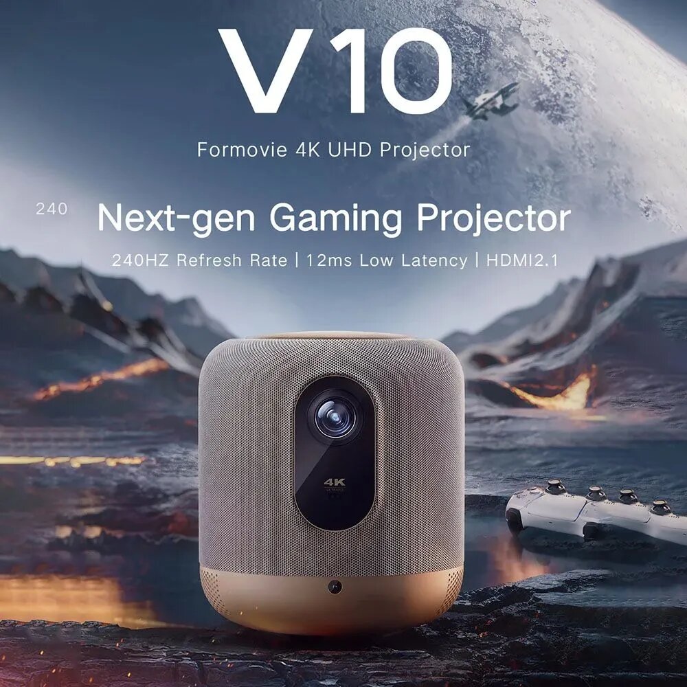 FORMOVIE Проектор V10, ALPD, светло-желтый