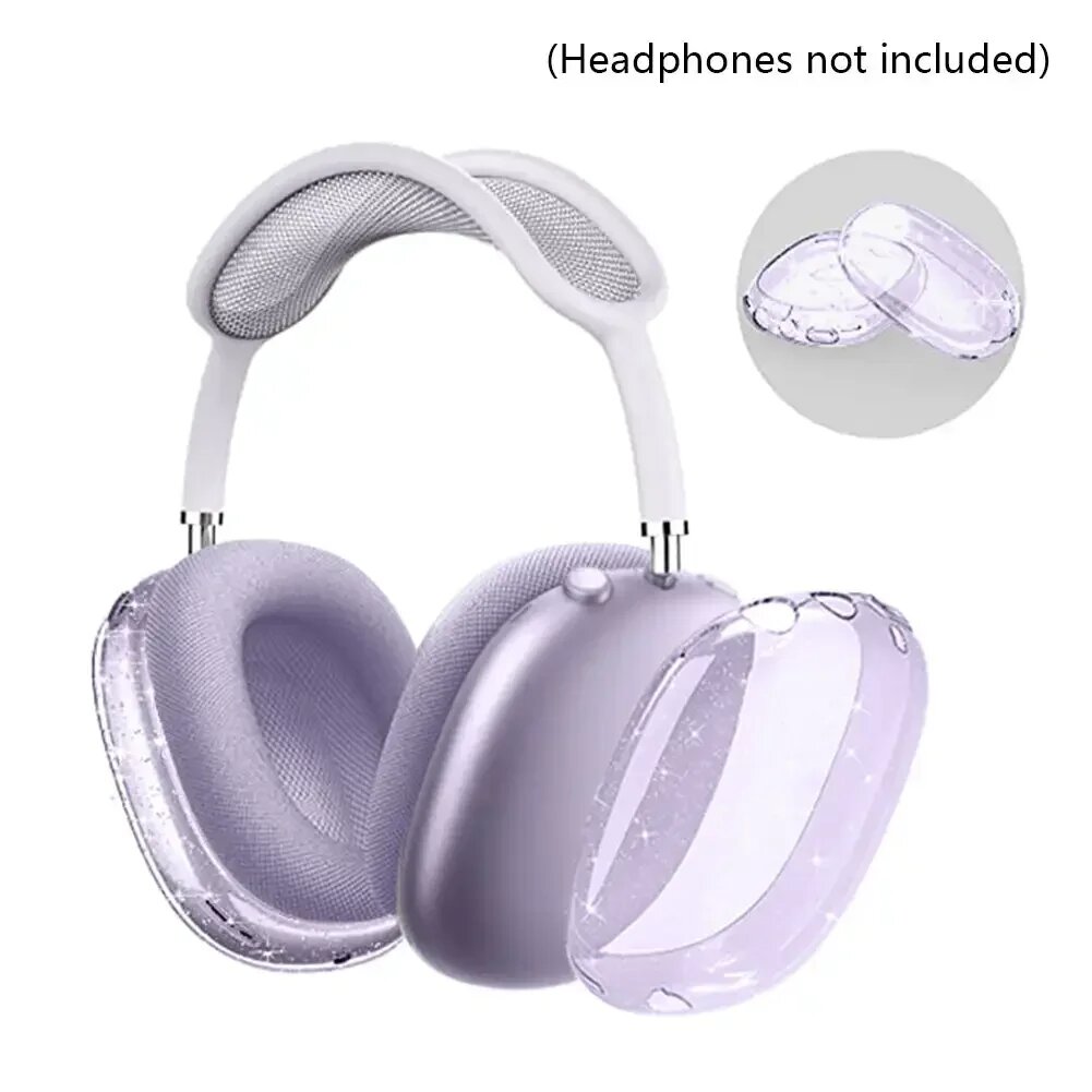 Прозрачный чехол для AirPods Max A-2Pcs Purple
