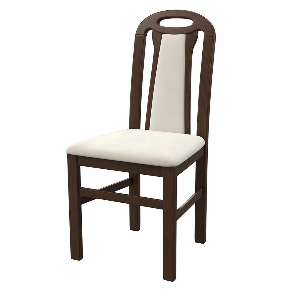 Стул деревянный астра, массив бука, темный орех бежевый